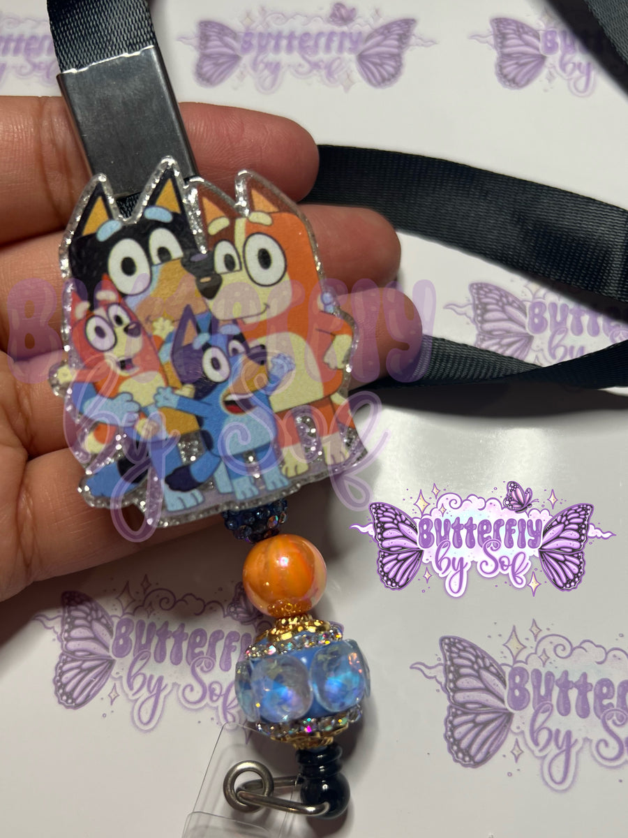 Bluey lanyard – ButterflybySof